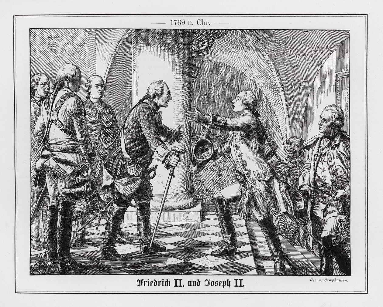 Frederick the Great of Prussia and the Holy Roman Emperor Joseph II