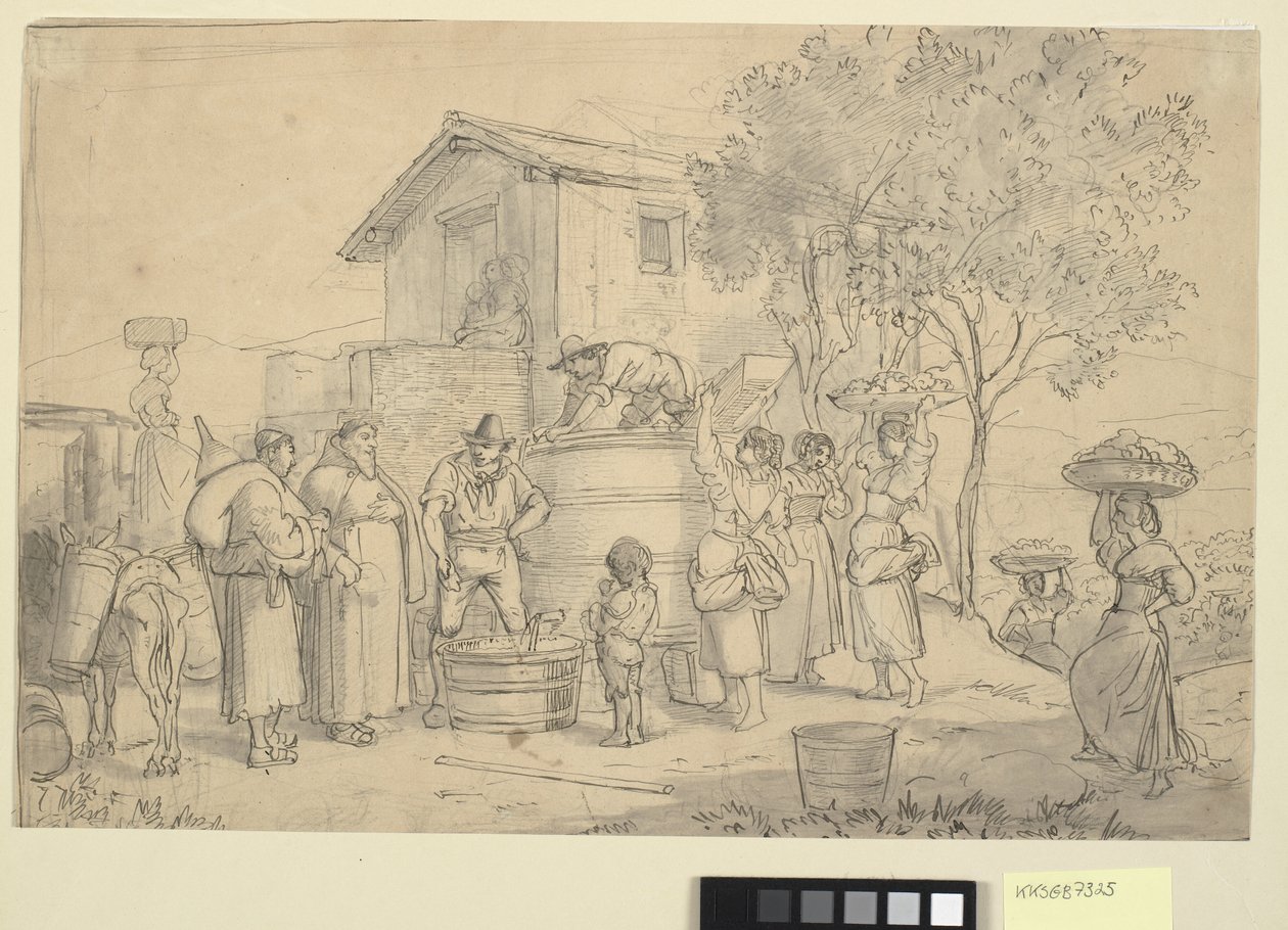 The Wine is Pressed by Wilhelm Marstrand: Fine art print