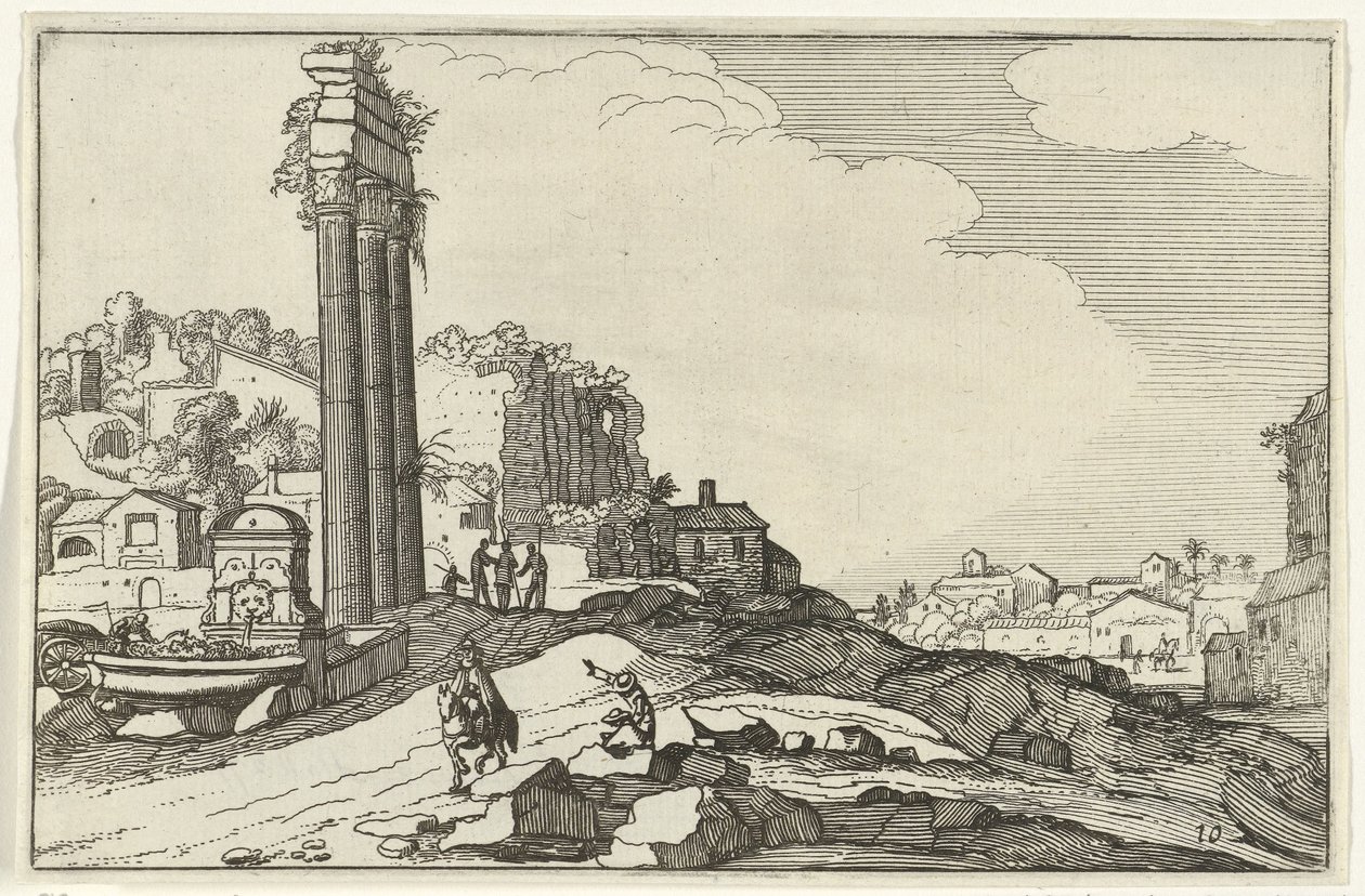 Temple of Castor and Pollux by Willem van Nieulandt (II)