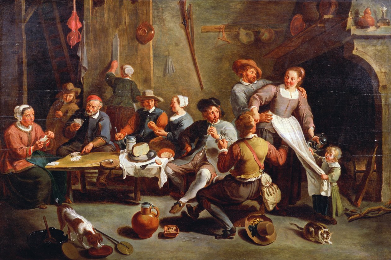 Interior of an Inn with Card Players