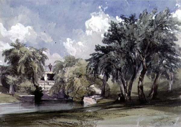 The Waterfall in Hyde Park by William Callow: Fine art print