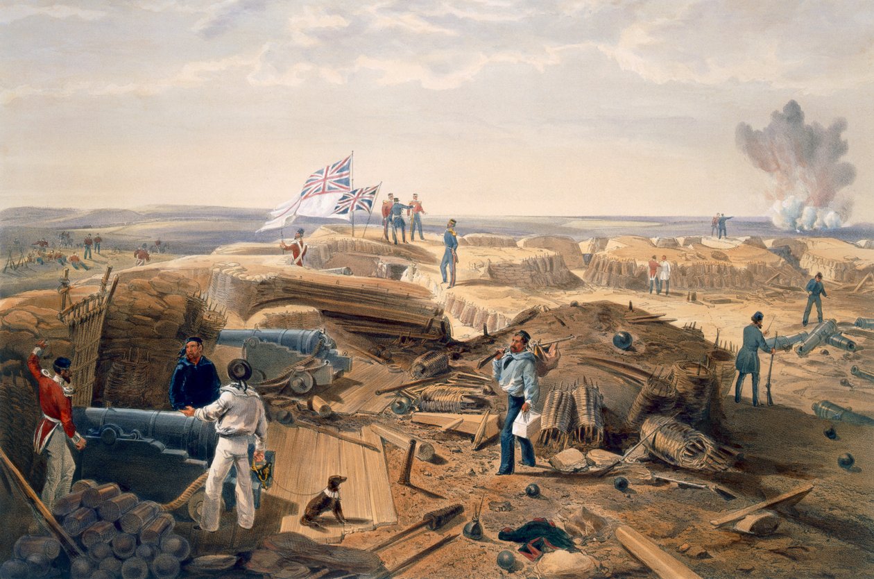 Interior of the Redan, Plate from 'The Seat of War in the East ...