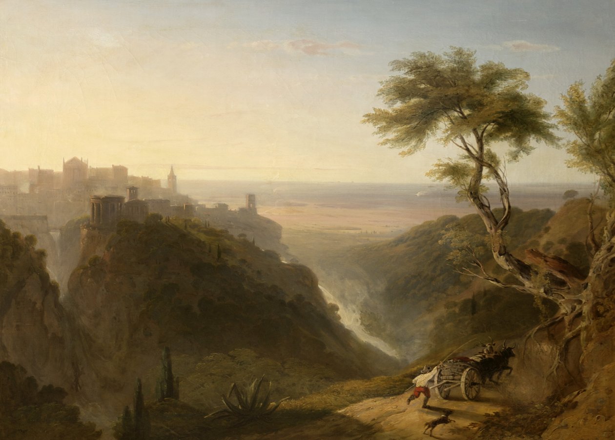 A Distant View of Tivoli by William Linton: Fine art print