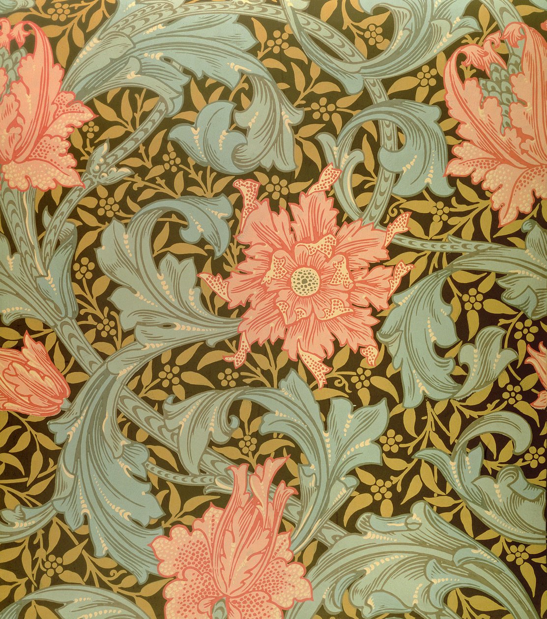 Single Stem Wallpaper Design by William Morris