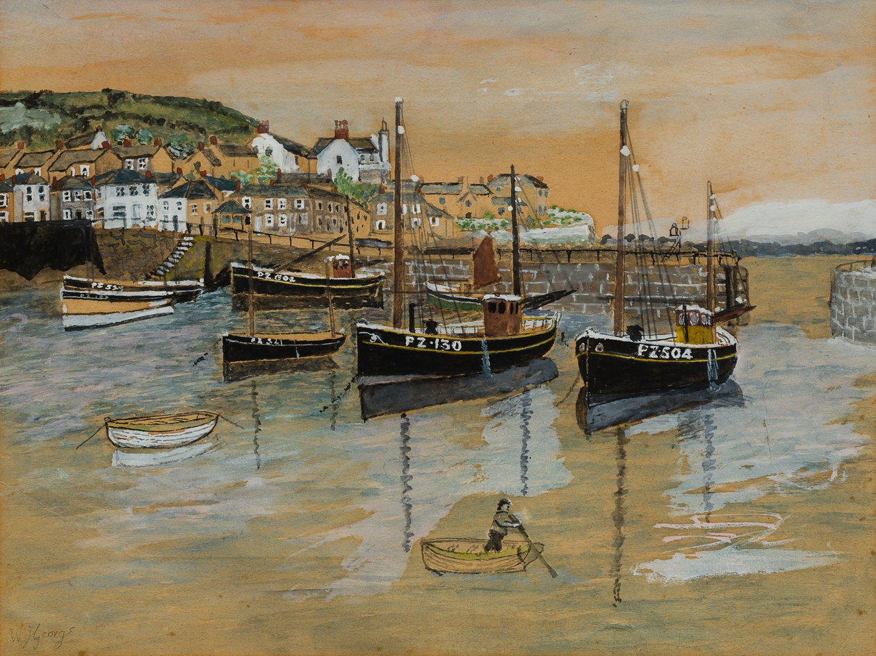 Mousehole Harbour by William George: Buy fine art print