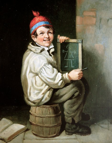 The Schoolboy by William Hemsley: Buy fine art print