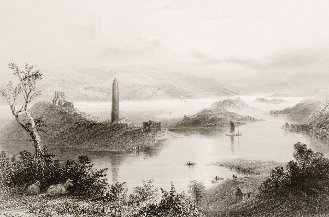 Devenish Island, County Fermanagh, Ireland, from 'Scenery and ...