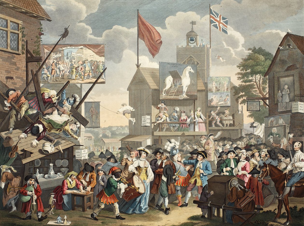 Southwark Fair, illustration from 'Hogarth Restored: The Whole Works of ...