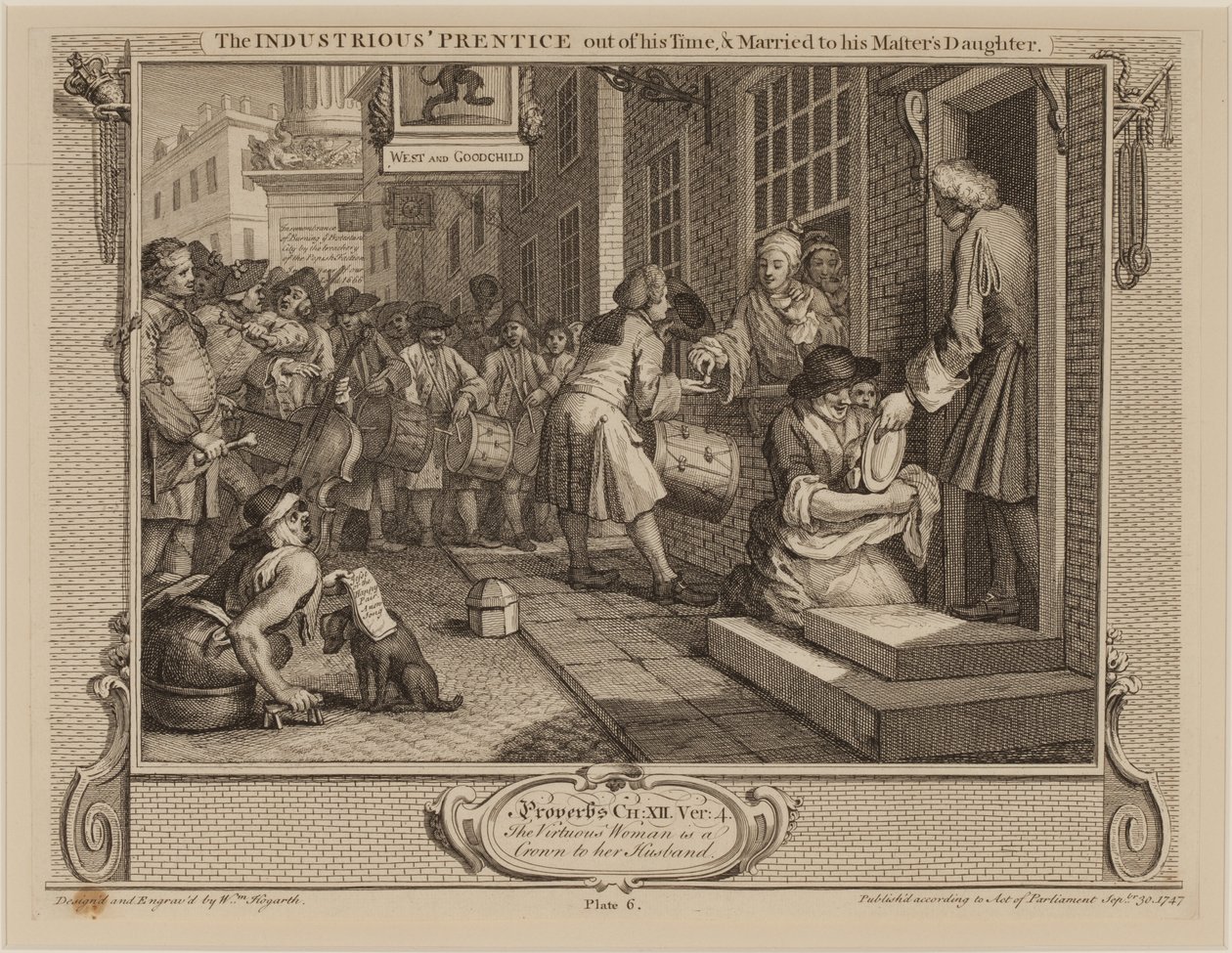 The Industrious 'Prentice out of his Time, and Married to his Master's Daughter