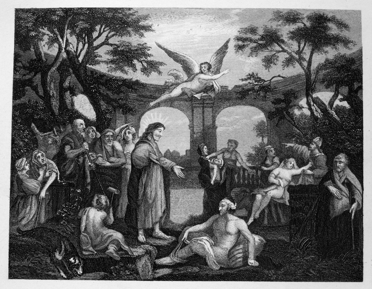 The Pool of Bethesda by William Hogarth: Fine art print