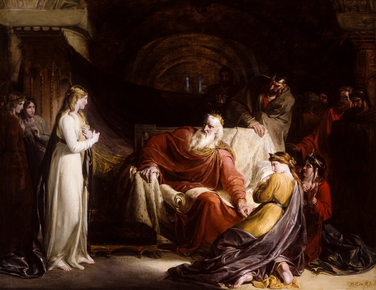 King Lear and his Three Daughters by William II Hilton