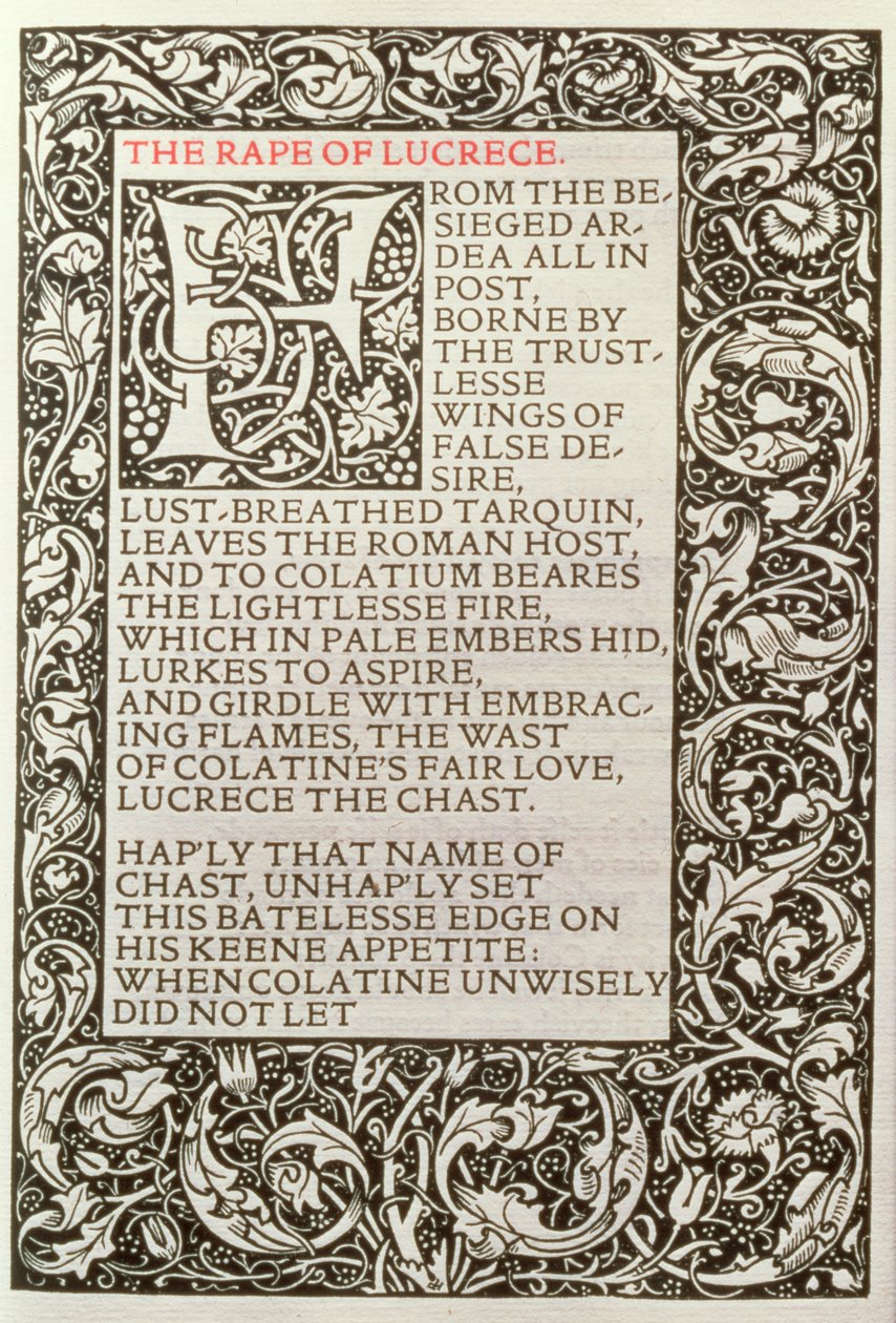 The Rape Of Lucrece PDF) Shakespeare's "The Rape Of Lucrece"