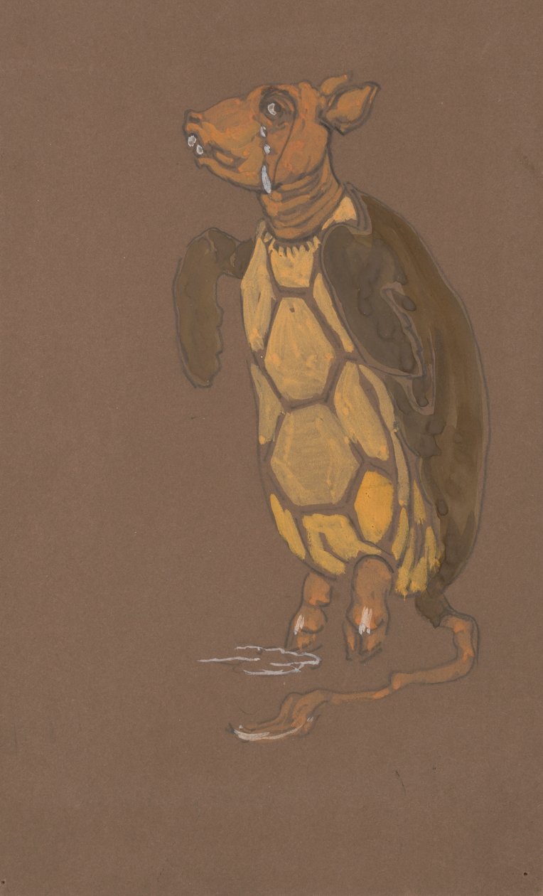 Mock Turtle costume design for Alice-in-Wonderland