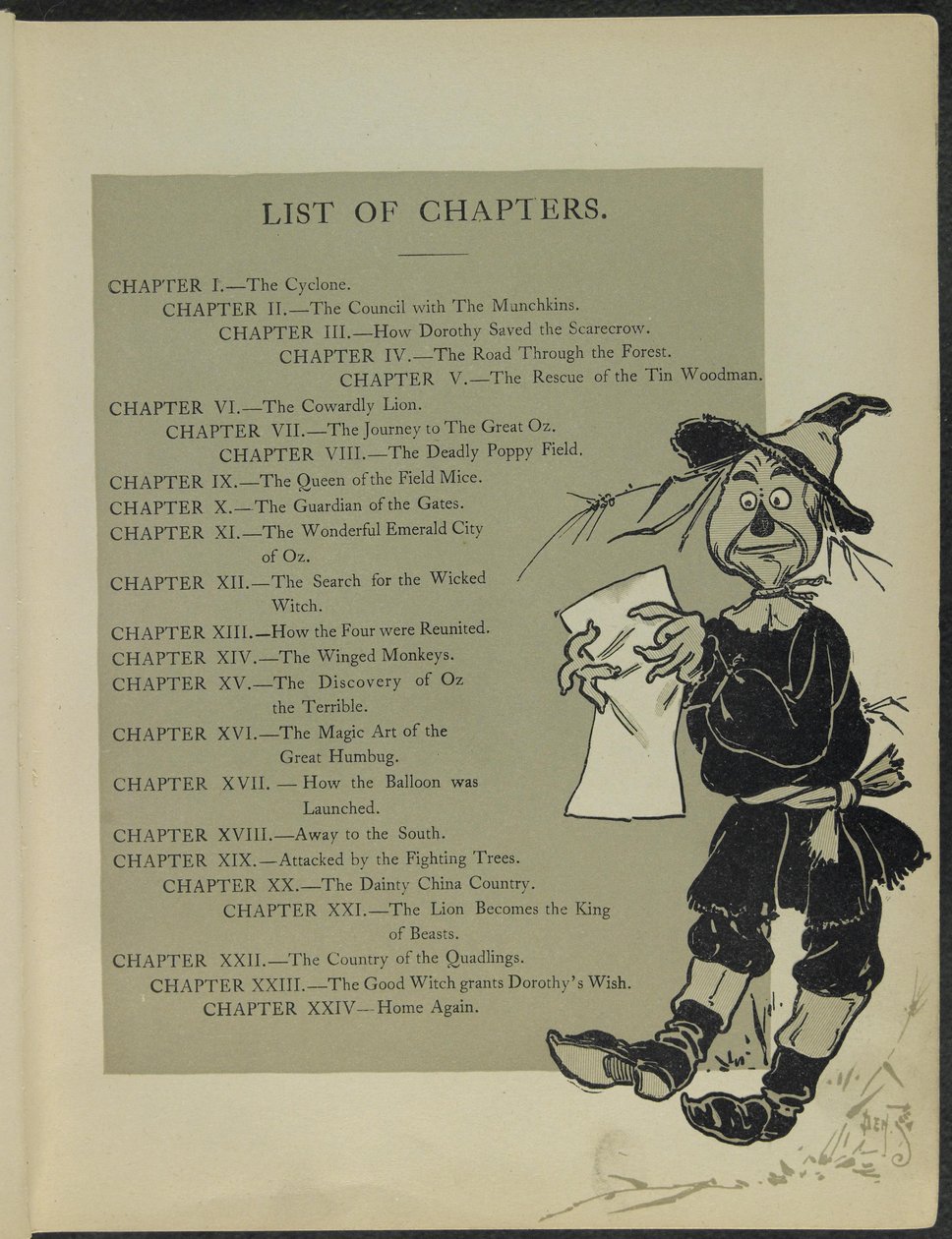 Illustration from "The Wonderful Wizard of Oz" by Lyman Frank Baum