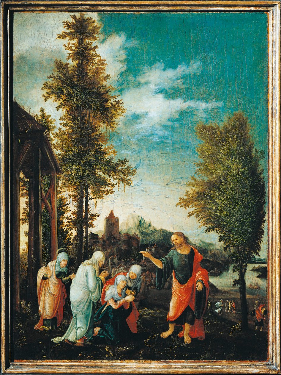Christ Taking Leave of Mary by Wolf Huber: Fine art print