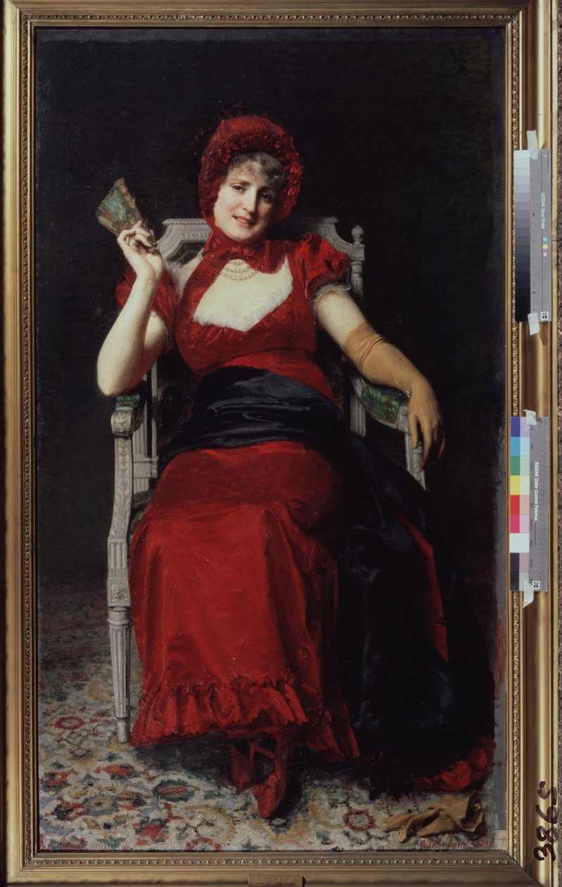 Lady in a Directoire Dress by Yury Jacovlevich Lehman