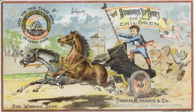 Boy Chariot Racing with Boot by American School