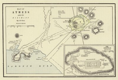 Map of Athens and Its Vicinity; The Acropolis