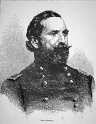Portrait of General John Sedgwick (litho) by American School