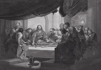 The Last Supper by Benjamin (after) West: Fine art print