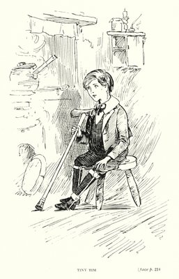 tiny tim cartoon drawing