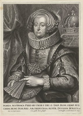 Portrait of Maria Anna of Austria, Wife of Emperor Ferdinand III