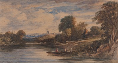 Landscape with Windmill by Cornelius Varley