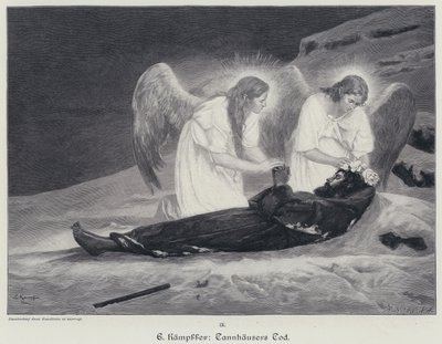 The Death of Tannhauser by Eduard Kaempffer