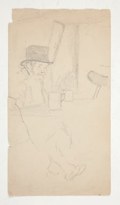 crippled man drawing