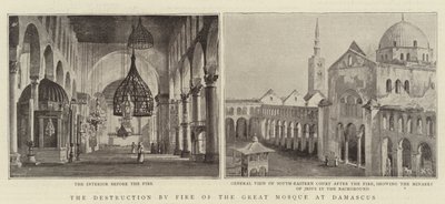 The Destruction by Fire of the Great Mosque at Damascus
