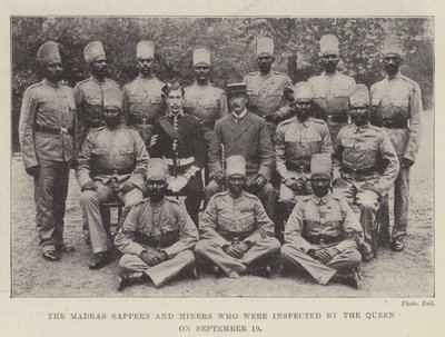 The Madras Sappers and Miners who were inspected by the Queen on 19 ...