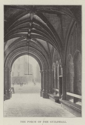 The Porch of the Guildhall by English Photographer