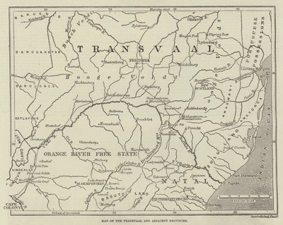 Map of the Transvaal and Adjacent Provinces