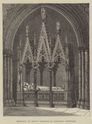 Memorial to Bishop Lonsdale in Lichfield Cathedral