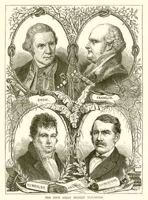 The Four Great Modern Explorers by English School
