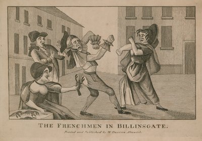 The Frenchmen in Billingsgate by English School