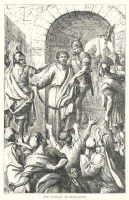 The Tumult at Jerusalem by European School: Fine art print