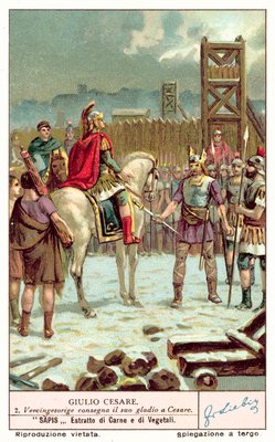 Julius Caesar And Vercingetorix Painting