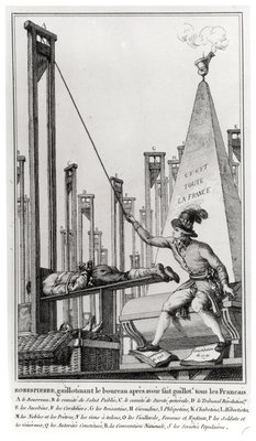 Guillotine French Revolution Robespierre