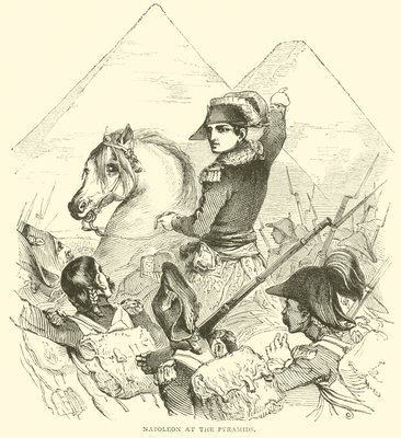 Napoleon at the Pyramids by French School: Fine art print