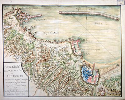 Plan for development of the port and harbour of Cherbourg