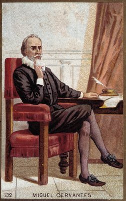 Portrait of Miguel Cervantes (1547-1616), Spanish writer