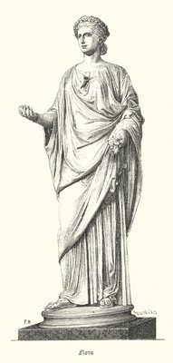 Flora, Roman Goddess of Flowers and Spring by German School