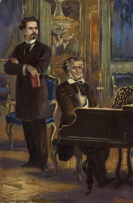 Portrait of King Ludwig II and Richard Wagner