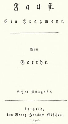 goethe faust text