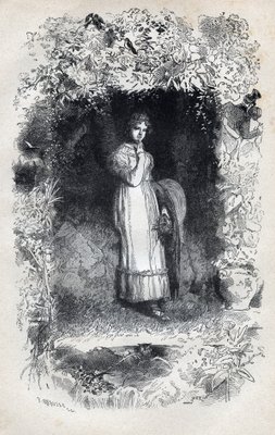 Portrait of Fantine in Love by Tholomyes - Illustration by Gustave ...