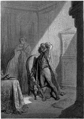 Illustration by Gustave Dore for Edgar Allan Poe's short story 'The ...