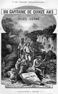 Frontispiece from Jules Verne's Book 'A Captain of Fifteen Years ...
