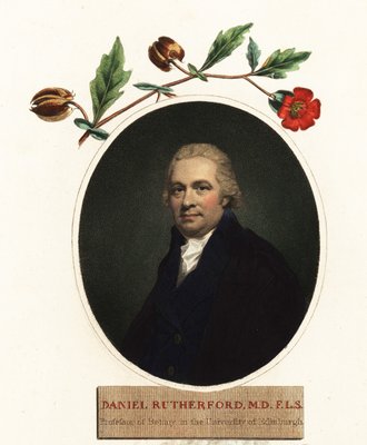 Portrait of Daniel Rutherford, Botanist (engraving)