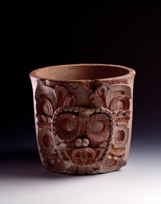Pre-Columbian Art, Mayan Civilization, Classical Period: Vase Decorated ...